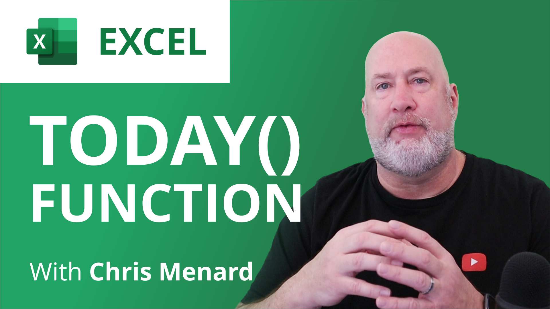 Today Function In Excel Chris Menard Training
