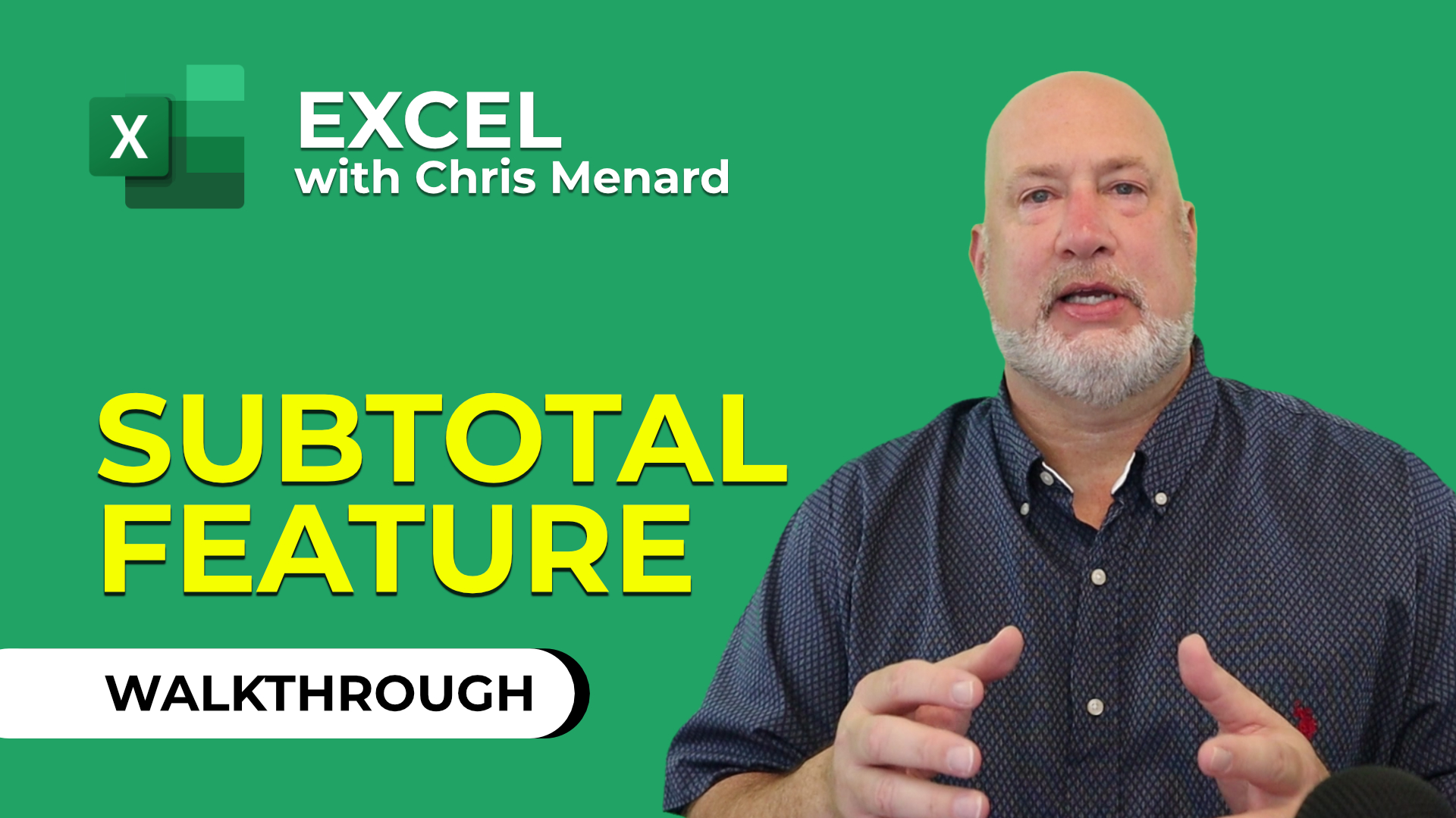 Subtotal Command In Excel Automatically Calculate Subtotals And Grand Totals Chris Menard 