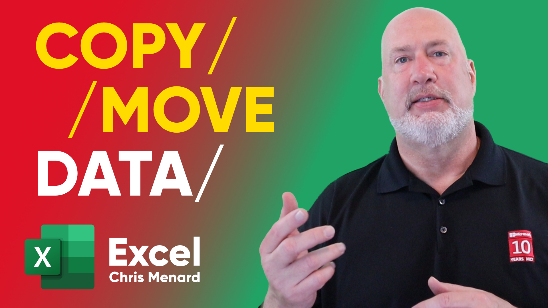 Excel Copy And Move Data Excel Essentials Chris Menard Training