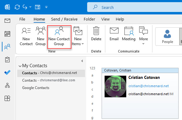 Outlook Contact Group Distribution List Schedule A Meeting Trick Huge Timesaver Chris 
