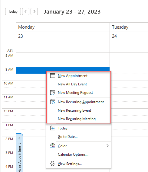 Outlook Calendar Meetings Vs Appointments Chris Menard Training