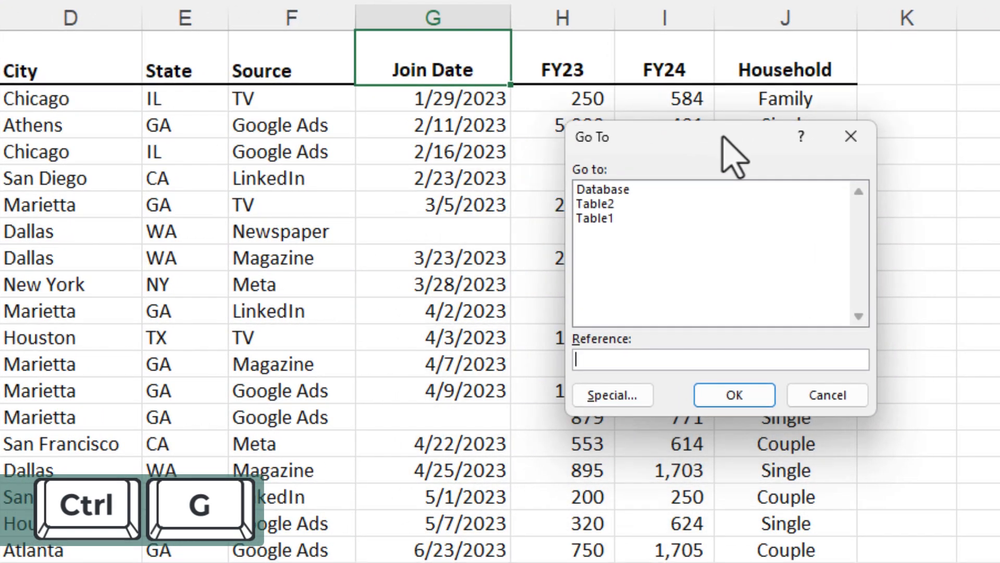 Essential Excel Keyboard Shortcuts for Selecting Data: Chris Menard Training