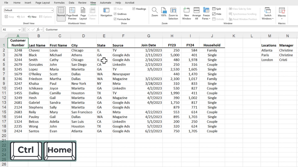 Essential Excel Keyboard Shortcuts for Selecting Data: Chris Menard Training