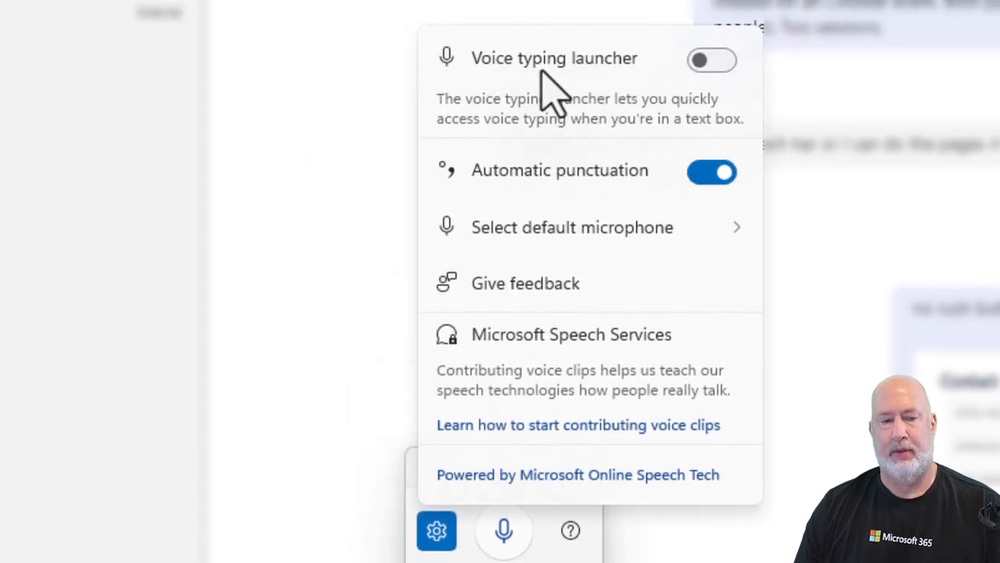 Dictate in Teams: Voice-to-Text for Chat Messages: Chris Menard Training