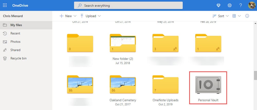 OneDrive Personal Vault brings added security: Chris Menard Training