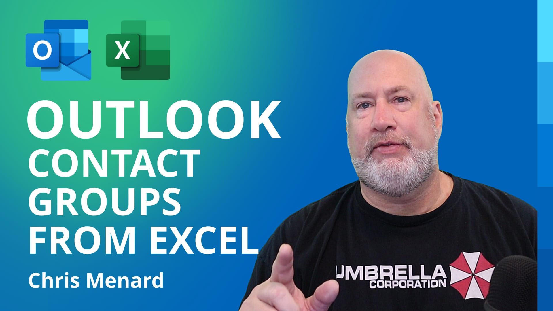 How To Create An Outlook Contact Group (Distribution List) From Excel Data?: Chris Menard Training