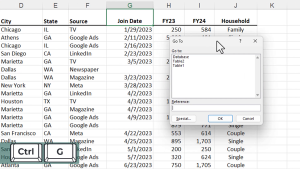 Essential Excel Keyboard Shortcuts for Selecting Data: Chris Menard Training