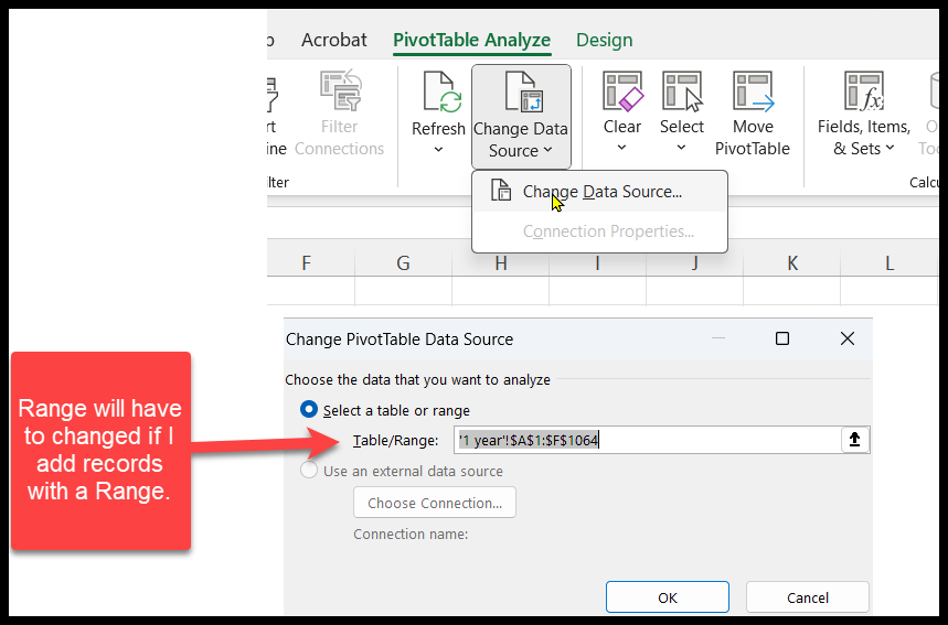 Excel PivotTable - Table VS. Range as source - Which is better?: Chris Menard Training