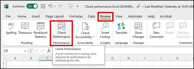 Optimizing Microsoft Excel Files for Better Performance: Chris Menard Training
