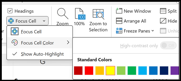 Excel Focus Cell: Enhancing Active Cell Visibility and Navigation ...