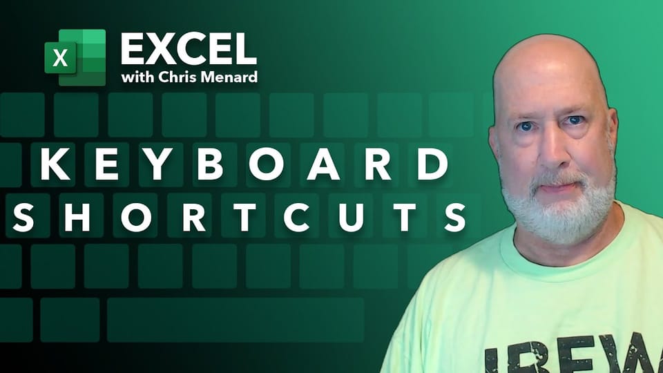 Essential Excel Keyboard Shortcuts for Selecting Data: Chris Menard ...